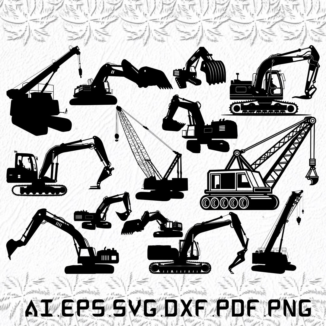 Dragline Excavator Svg, Dragline Excavators Svg, Excavator Svg ...