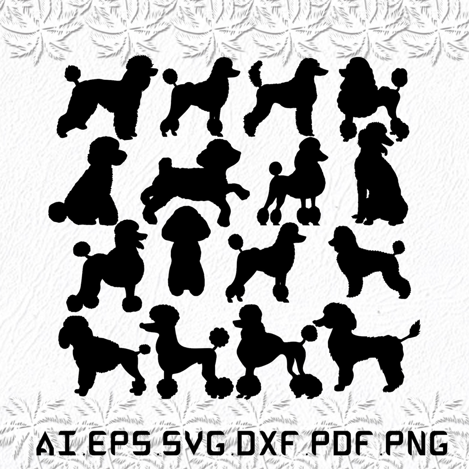 Poodle Svg Poodles Svg Puppy Svg Dog Pet SVG Ai Pdf - Etsy