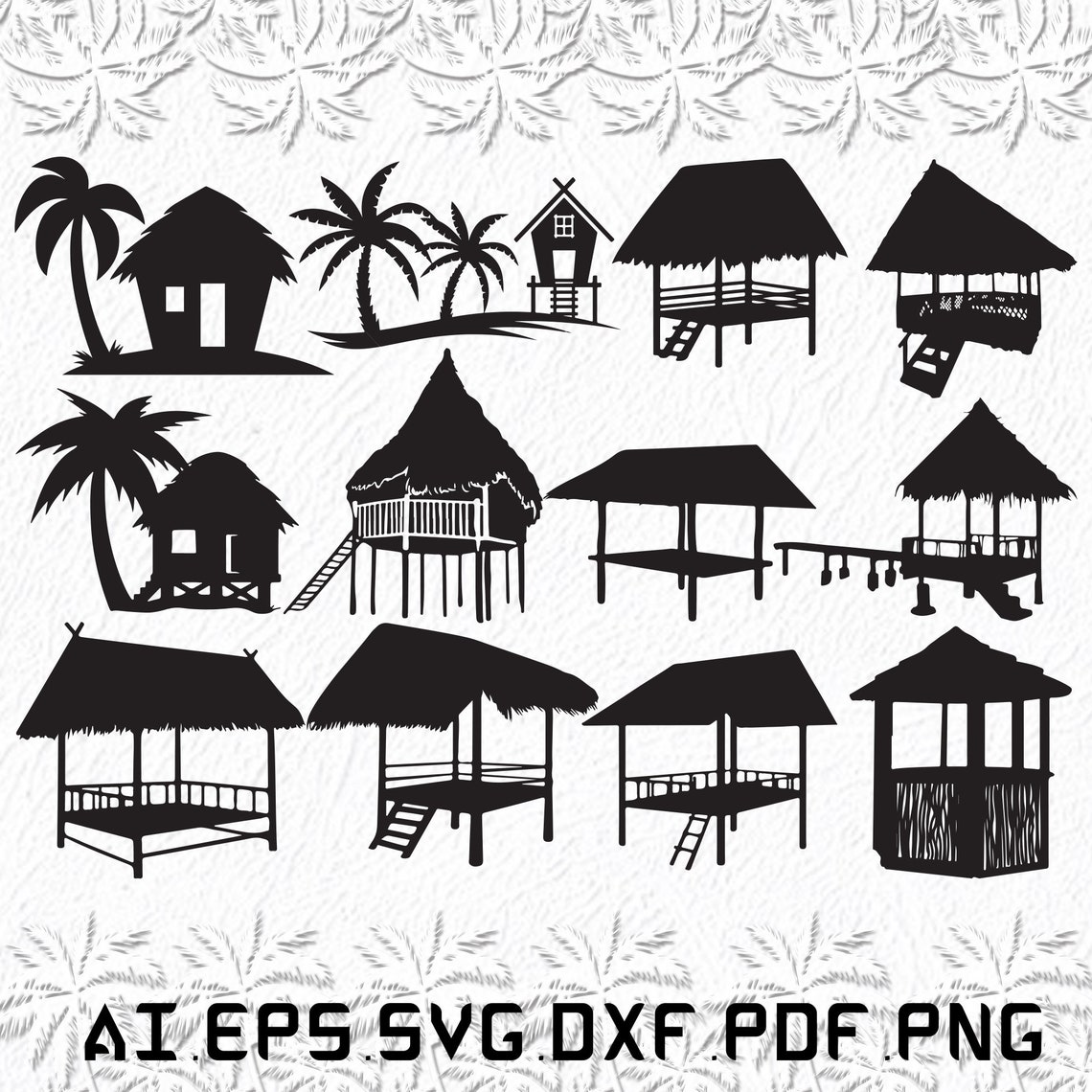 Beach Huts Svg, Beach Hut Svg, Beach Svg, Hut SVG, Sea, Ai, Pdf, Eps ...