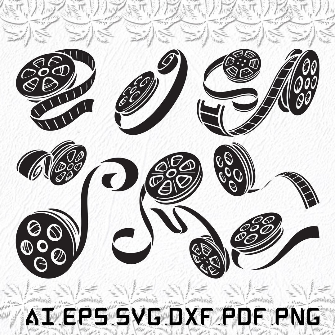 Film Reel Svg, Film Reels Svg, Film Svg, Sport, Sports, SVG, Ai, Pdf ...
