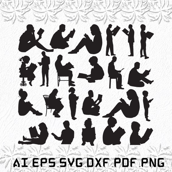Reading Svg - Etsy
