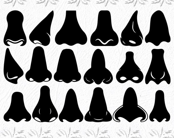 Human Nose. Cut Files for Cricut. Clip Art (eps, Svg, Pdf, Png, Dxf ...