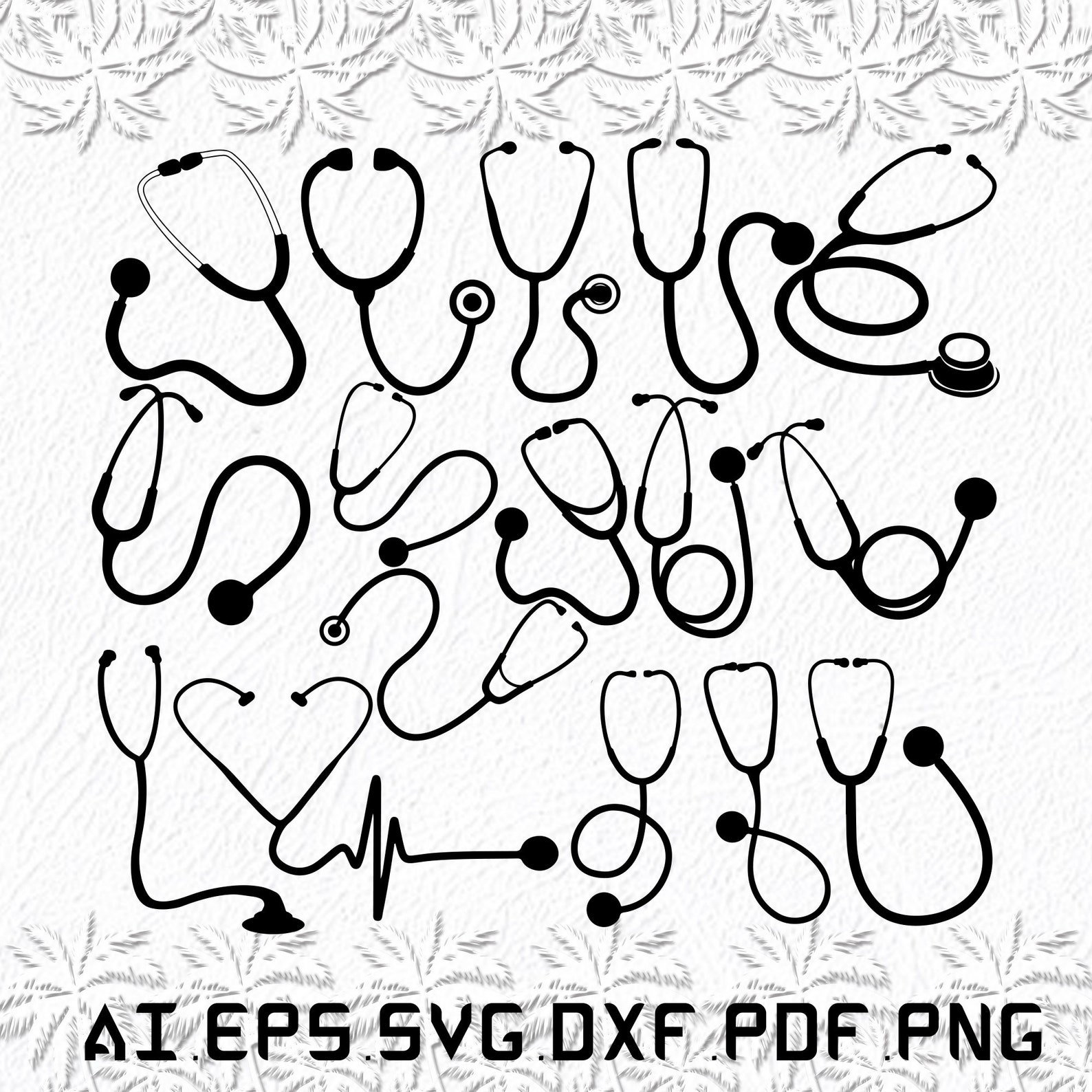 Stethoscope Svg Stethoscopes Svg Doctor Svg Nurse Madical | Etsy