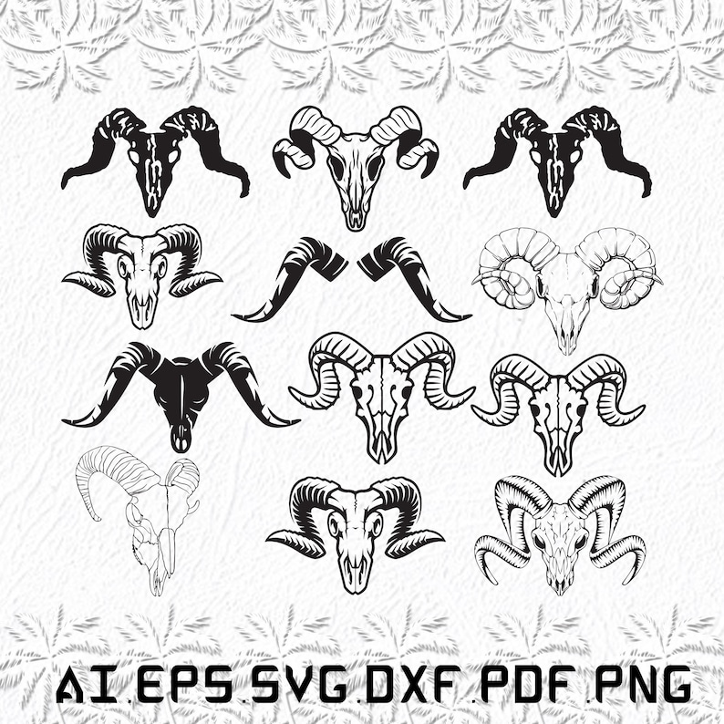 Ram Skull Svg Ram Skulls Svg Love Svg Ram Skull SVG Ai - Etsy