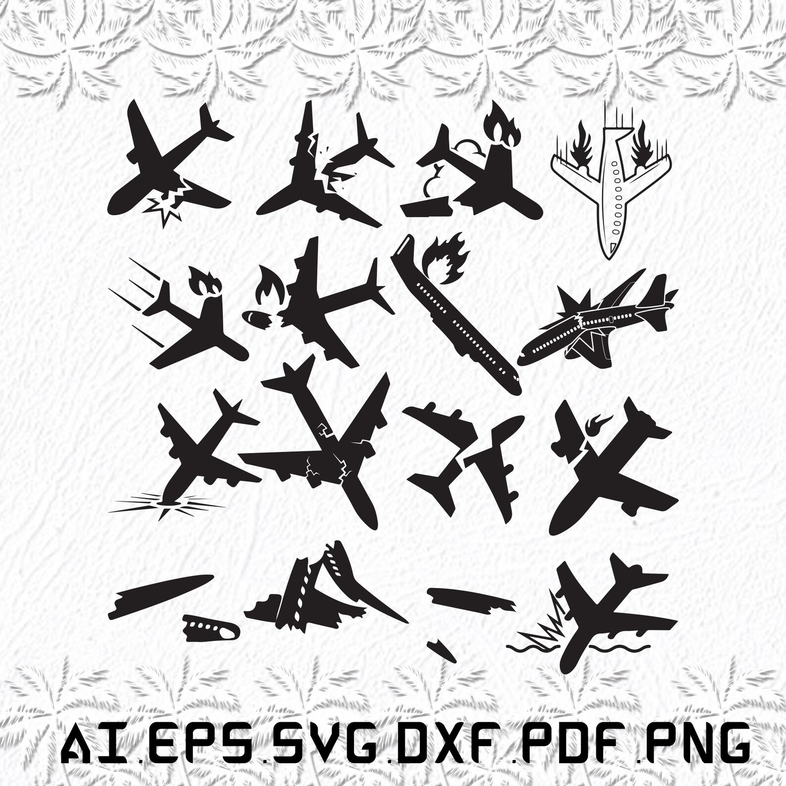 Plane Crash Svg, Plane Crash's Svg, Plan Svg, Plane, Crash, SVG, Ai ...
