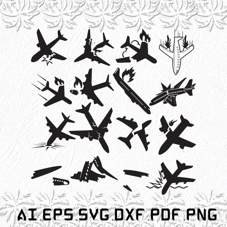 Plane Crash Svg, Plane Crash's Svg, Plan Svg, Plane, Crash, SVG, Ai ...