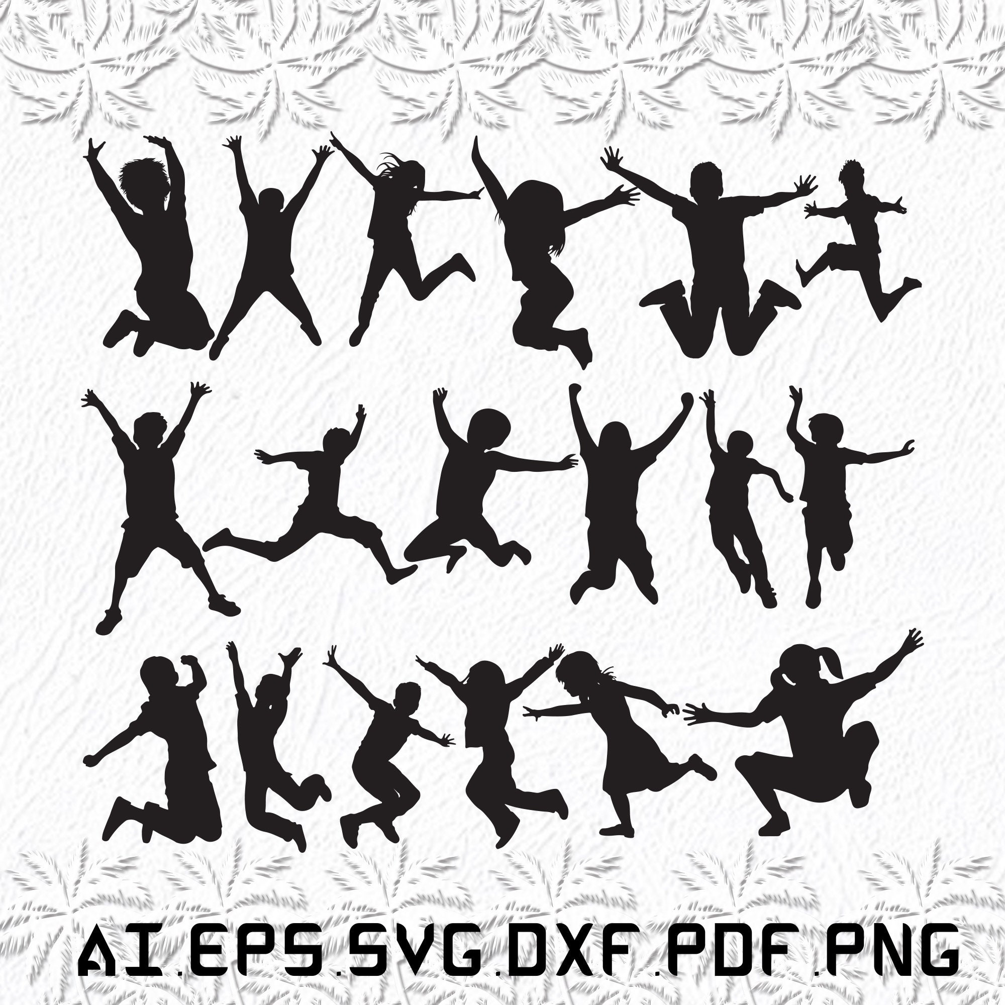 Kids Jump Svg Kids Svg Jump Svg Baby Child SVG Ai Pdf - Etsy