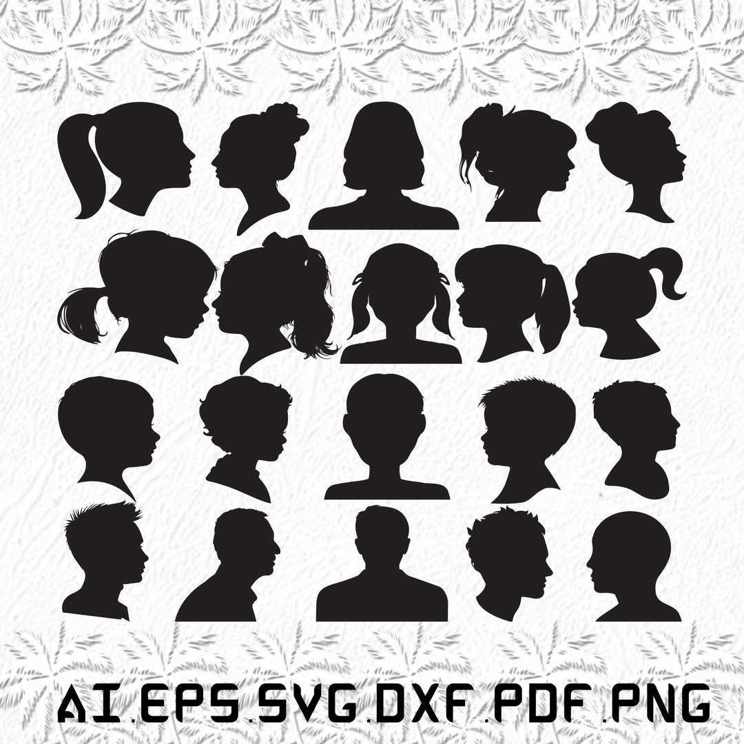 Head Svg, Custom Svg, Funny Svg, Cut, Black, SVG, Ai, Pdf, Eps, Svg ...