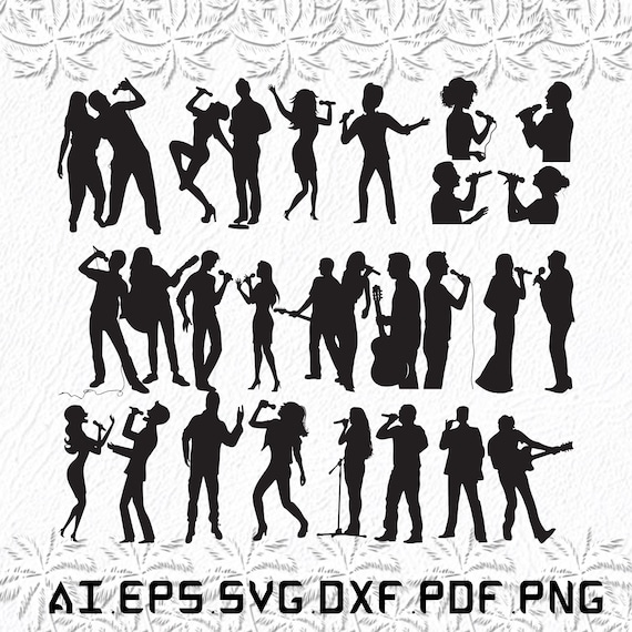 Singer Couple Svg Singer Svg Couple Svg Love Music SVG - Etsy