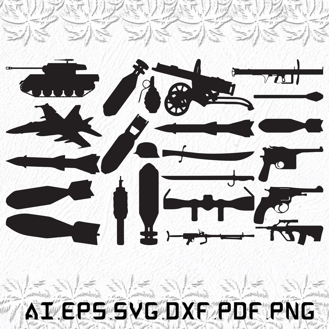 Military Objects Svg, Military Object Svg, Military Svg, Objects, Army ...