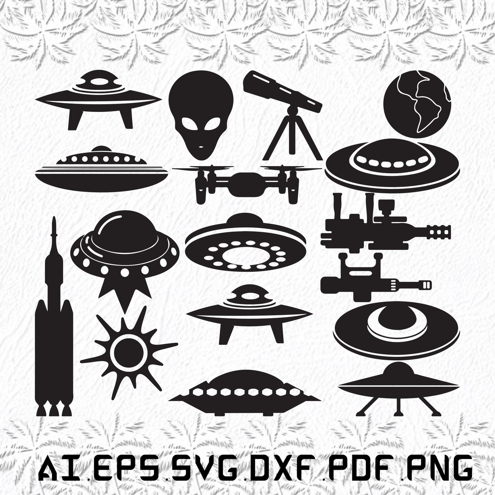 Spaceship Svg, Spaceships Svg, Space Svg, Ship, Alien, SVG, Ai, Pdf ...