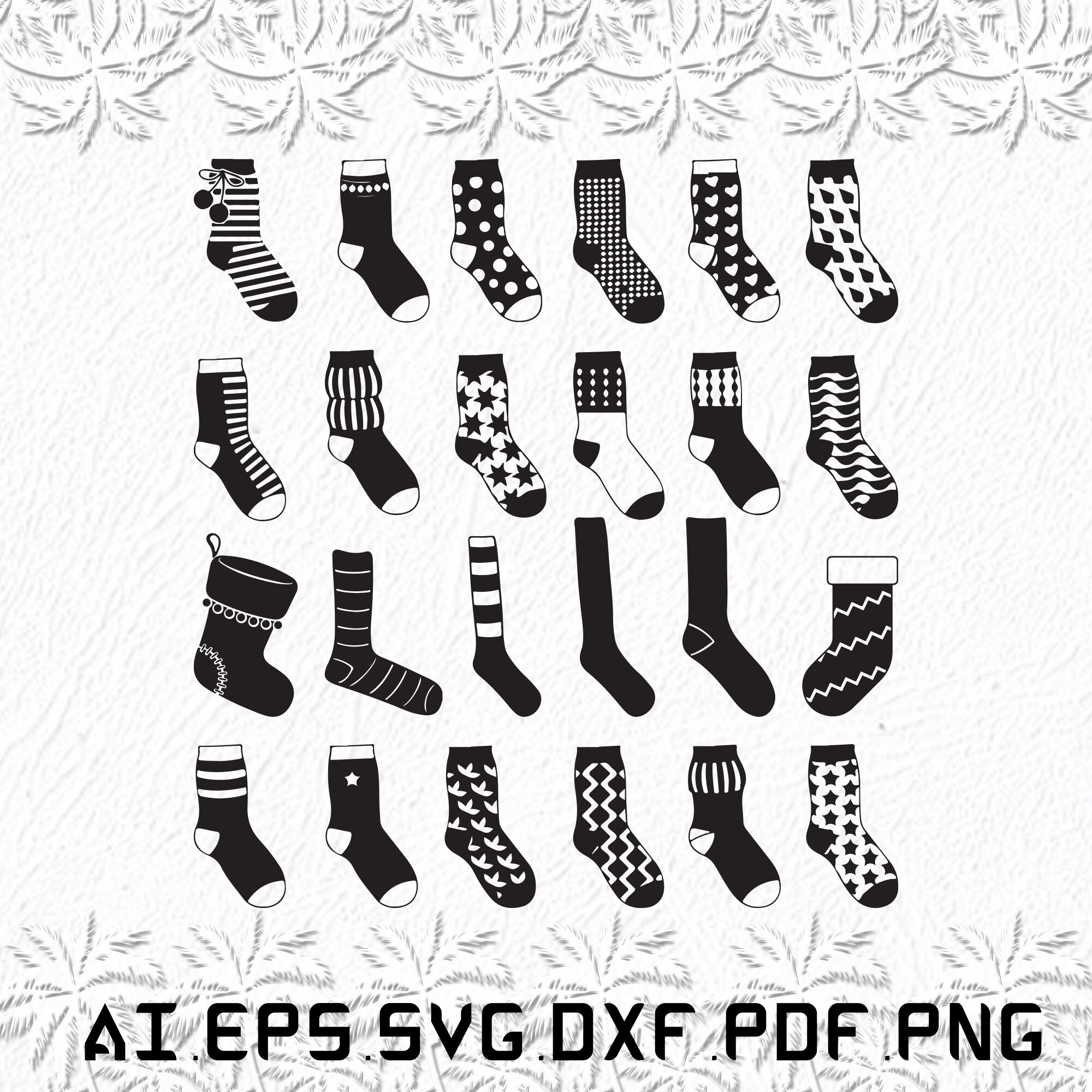 Sock Svg, Socks Svg, Man Svg, Women, Fantasy, SVG, Ai, Pdf, Eps, Svg ...