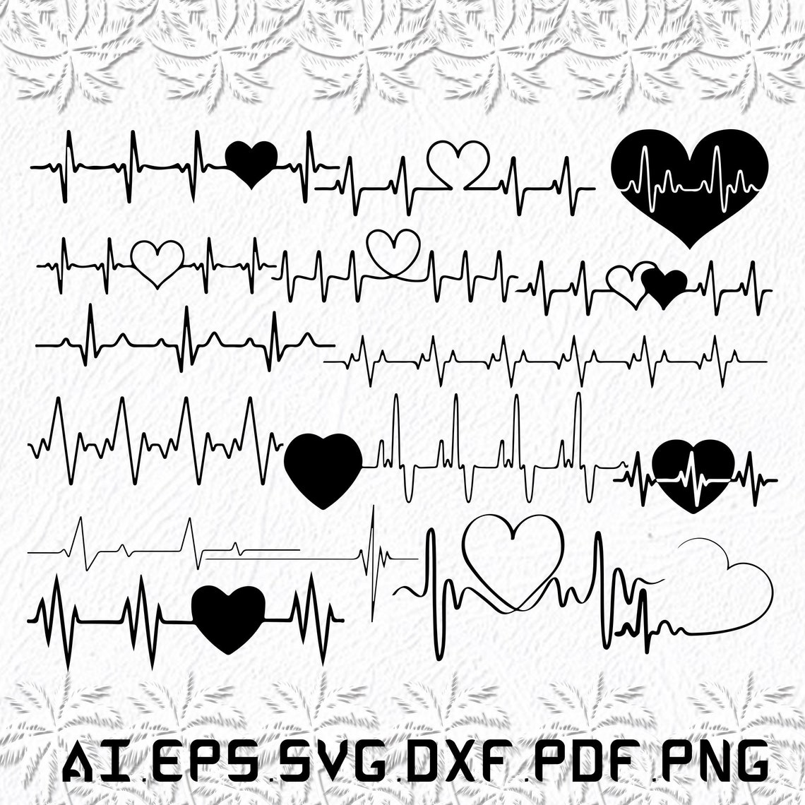 Heartbeat Svg Doctor Svg Heart Svg Love Beat SVG Ai - Etsy
