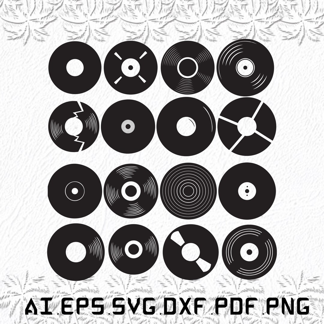 Vinyl Record Svg, Vinyl Svg, Record Svg, Music, Dj , SVG, Ai, Pdf, Eps ...