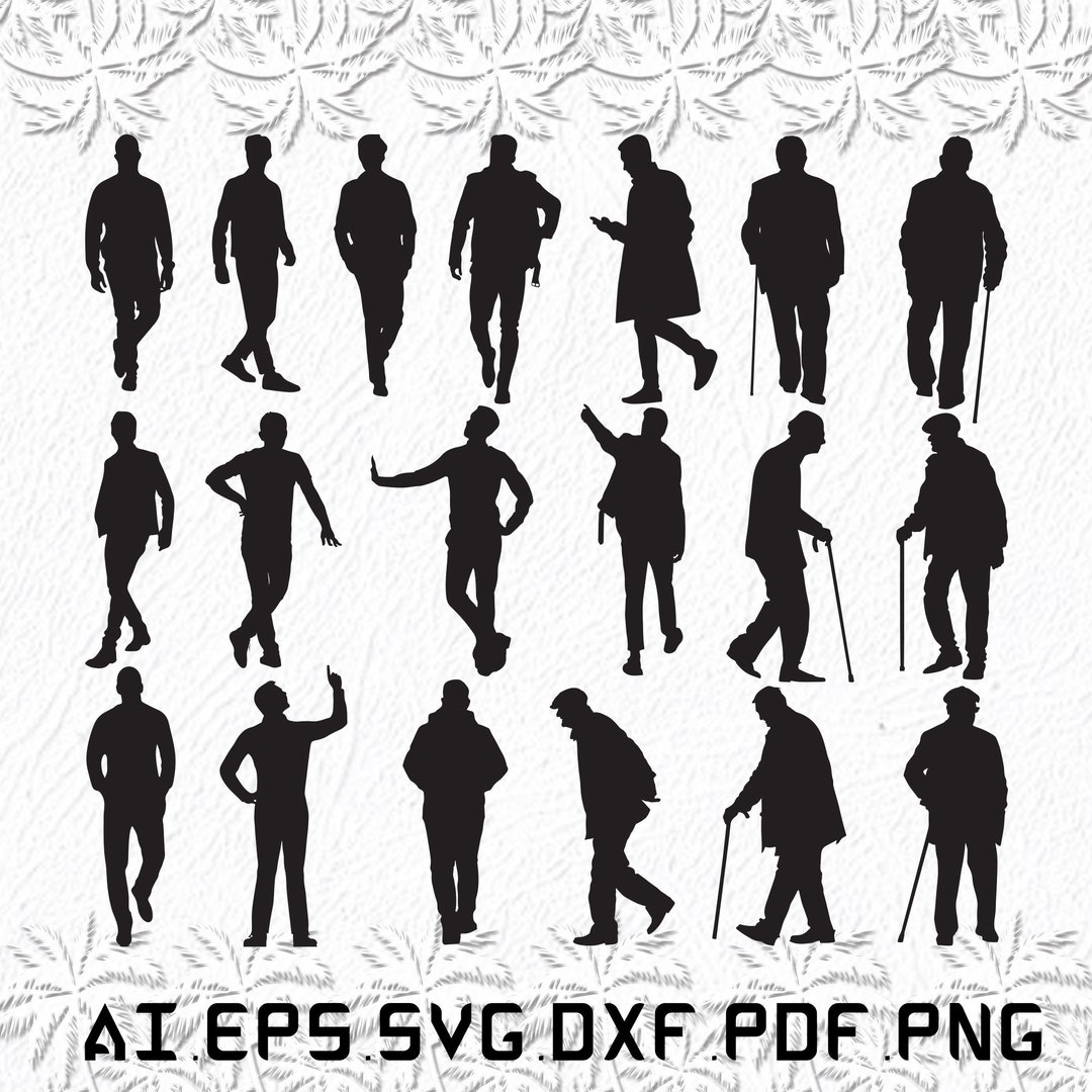 Man Walking Svg, Man Walkings Svg, Man Svg, Walking, Mans, SVG, Ai, Pdf ...