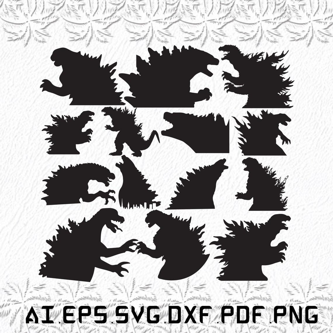 Godzilla Head Svg Head Svg Godzilla Svg T Rex Cool SVG | Etsy