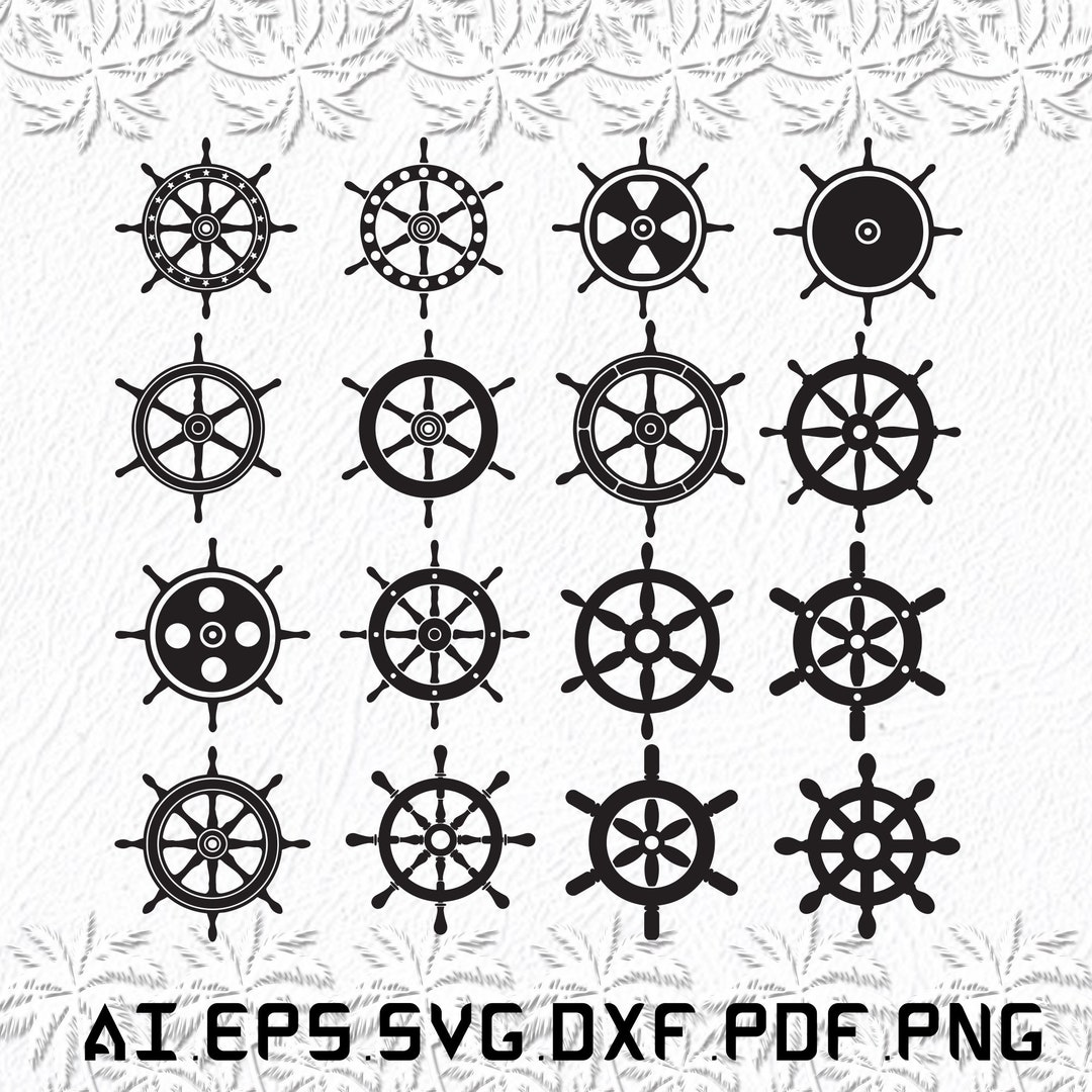 Ship Wheels Svg, Ship Wheel Svg, Ship Svg, Boat, Sea, SVG, Ai, Pdf, Eps ...