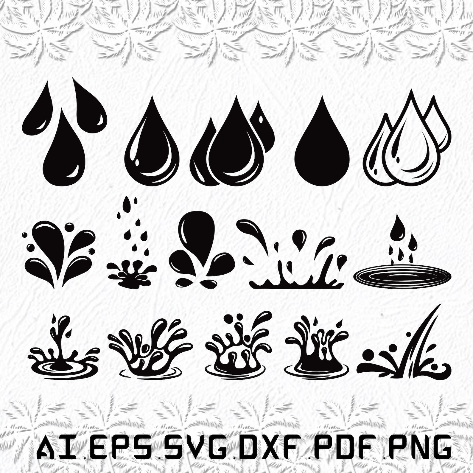 Water Svg Water Drops Svg Rain Drops Svg Raining Rain | Etsy Canada