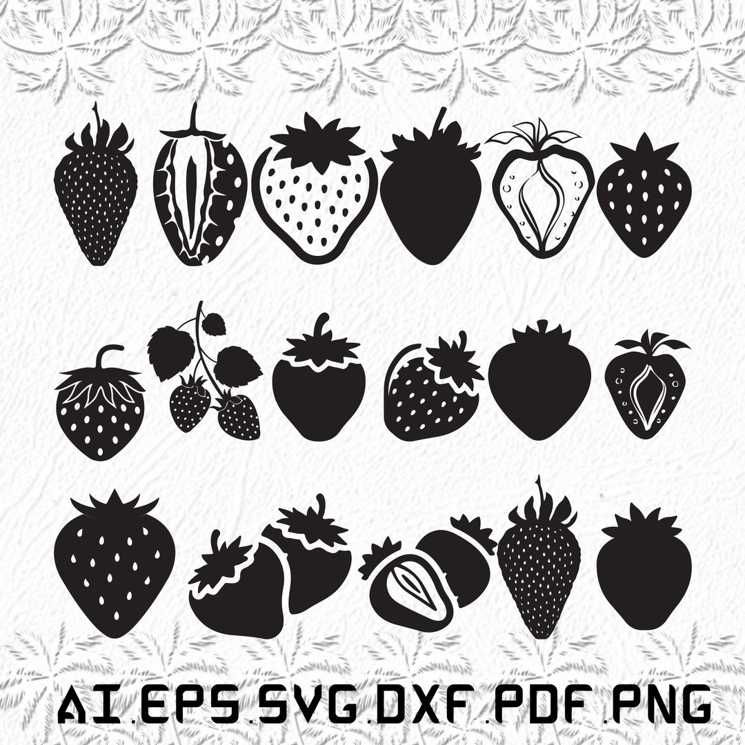 Strawberry Svg, Strawberry's Svg, Love Svg, Hand, Fruit, SVG, Ai, Pdf ...