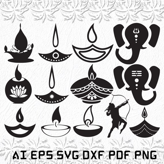 Diwali Svg Diwalis Svg India Svg Enjoy Yoga SVG Ai Pdf - Etsy