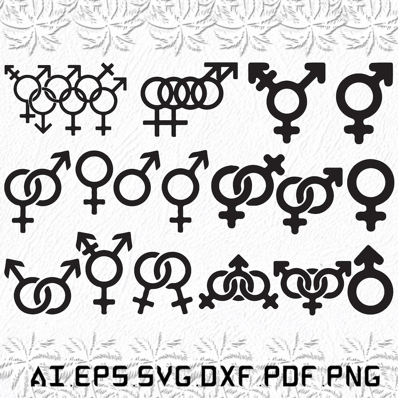 Sexuality Symbol Svg Sexuality Symbols Svg Sexuality Svg Etsy