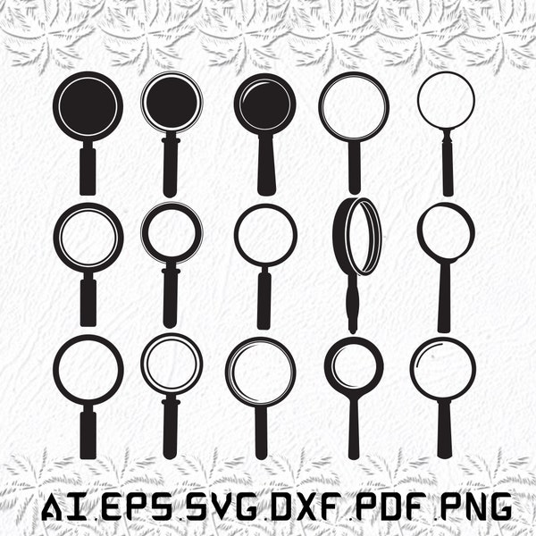 Magnifying Glass Svg - Etsy
