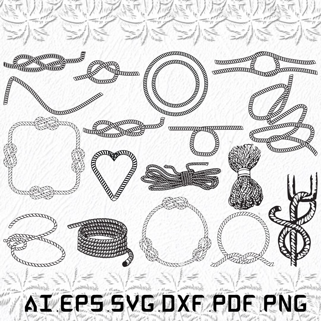 Rope Svg, Rope Love Svg, Rope Border Svg, Rope Logo, Rope Line, SVG, Ai ...