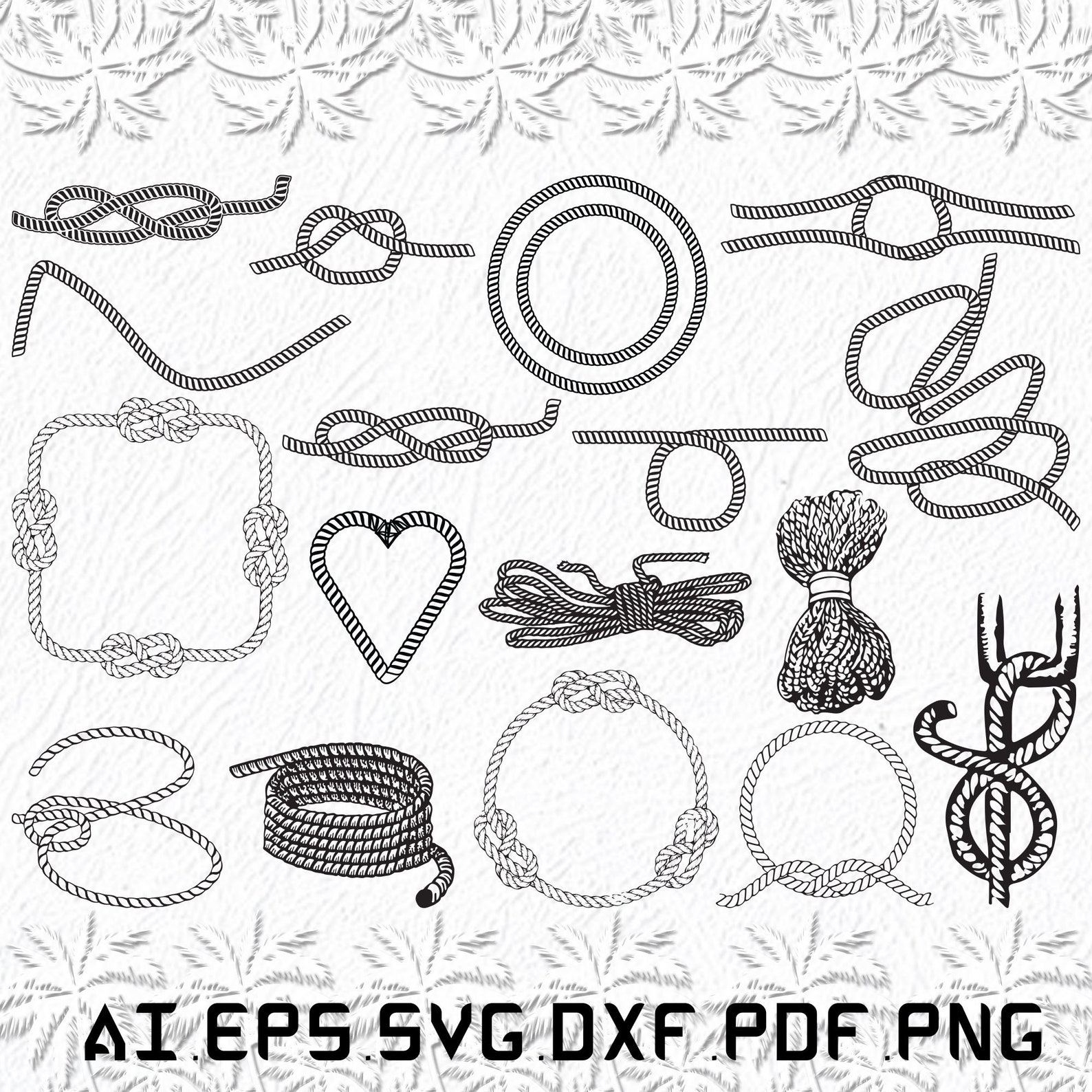 Rope Svg, Rope Love Svg, Rope Border Svg, Rope Logo, Rope Line, SVG, Ai ...