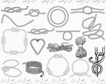Rope Frame SVG Square Frame SVG Nautical JPG Png - Etsy