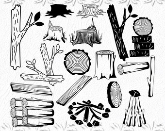 Wooden Elements Svgtimber SVG Timber PNG Timber Vector - Etsy