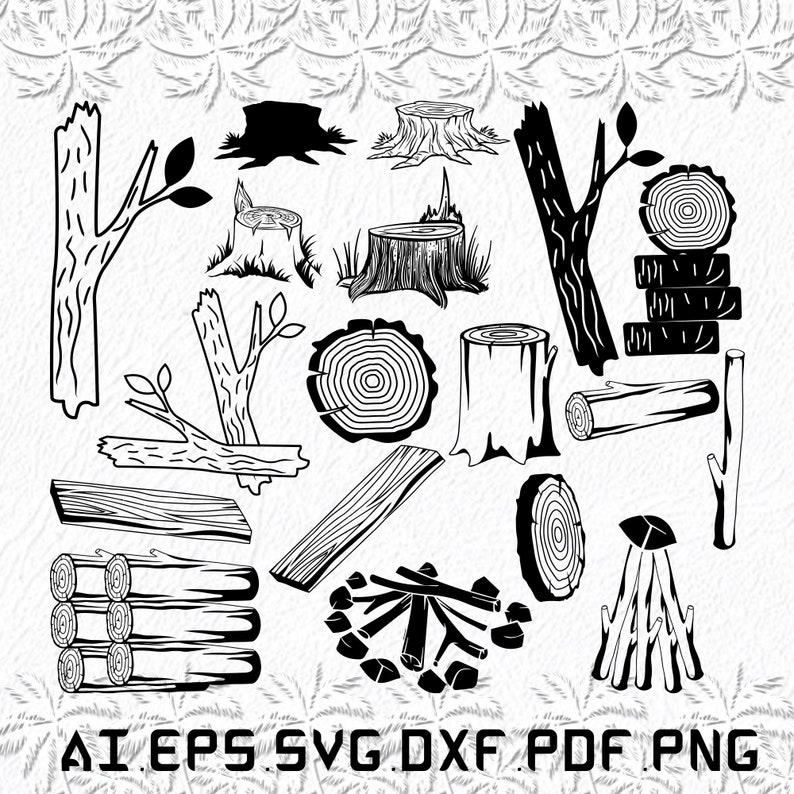 Log Svg Woods Log Svg Timber Svg Wood Lumber SVG Ai - Etsy