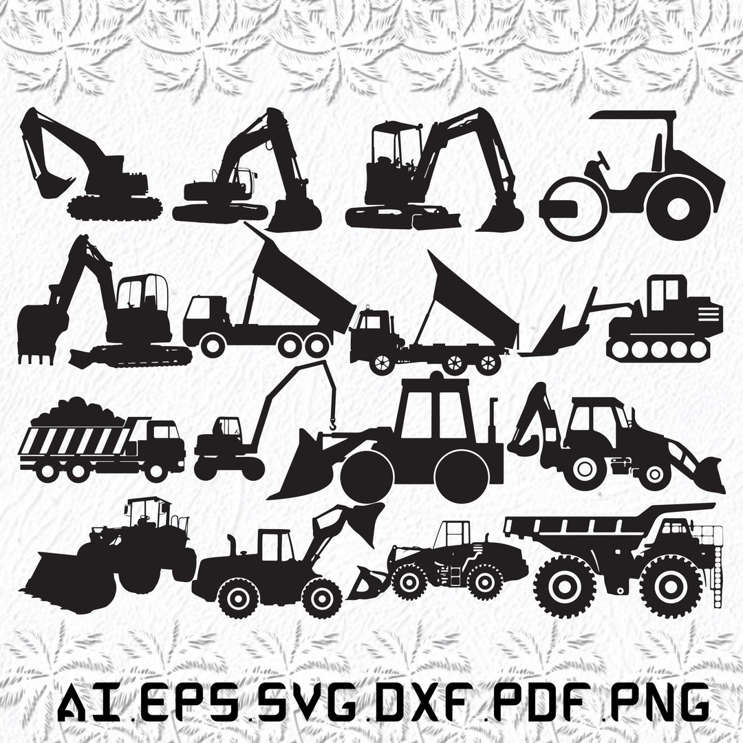 Construction Machine Svg, Construction Svg, Machine Svg, Construction ...