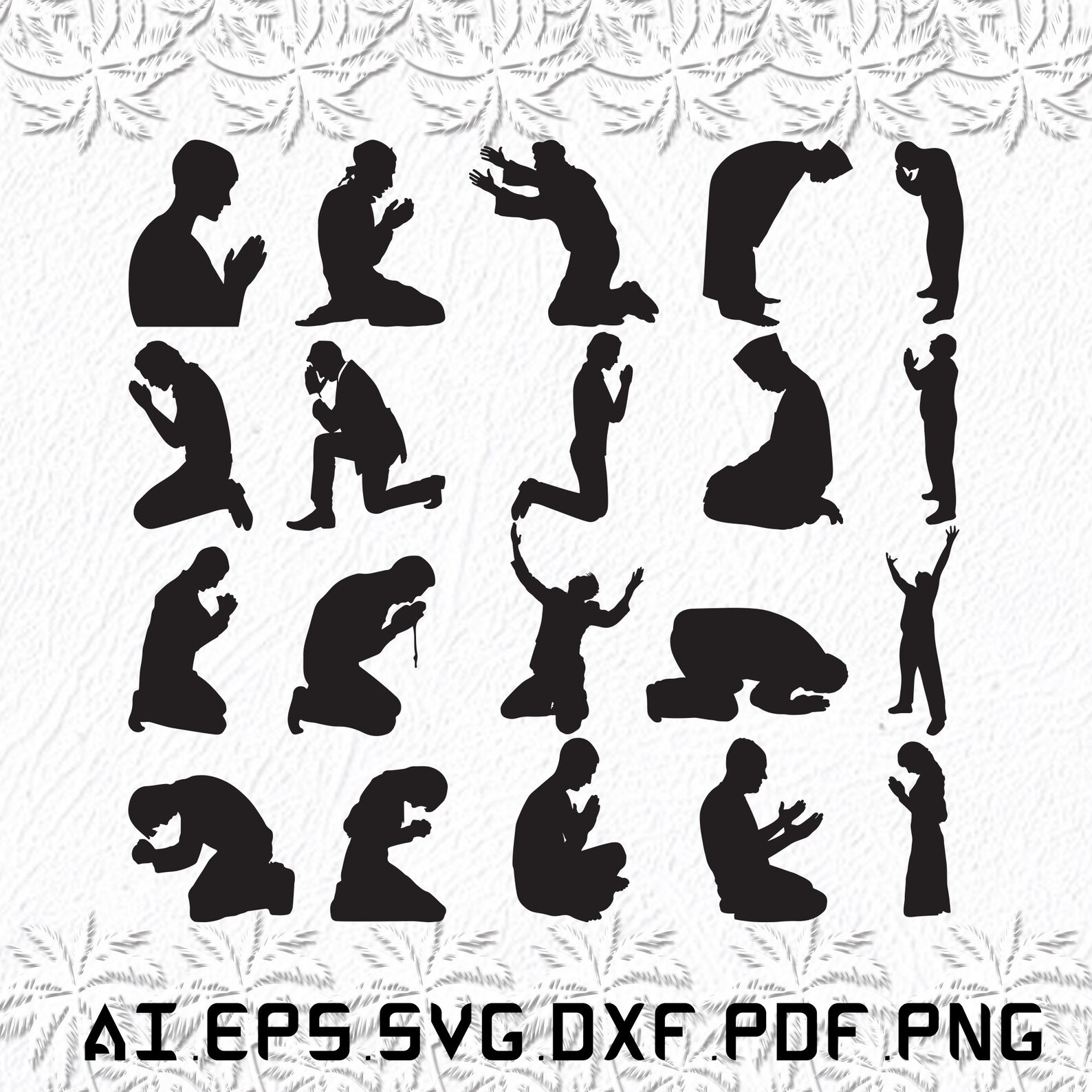 Man Praying Svg Woman Praying Svg Praying Svg Man Woman - Etsy