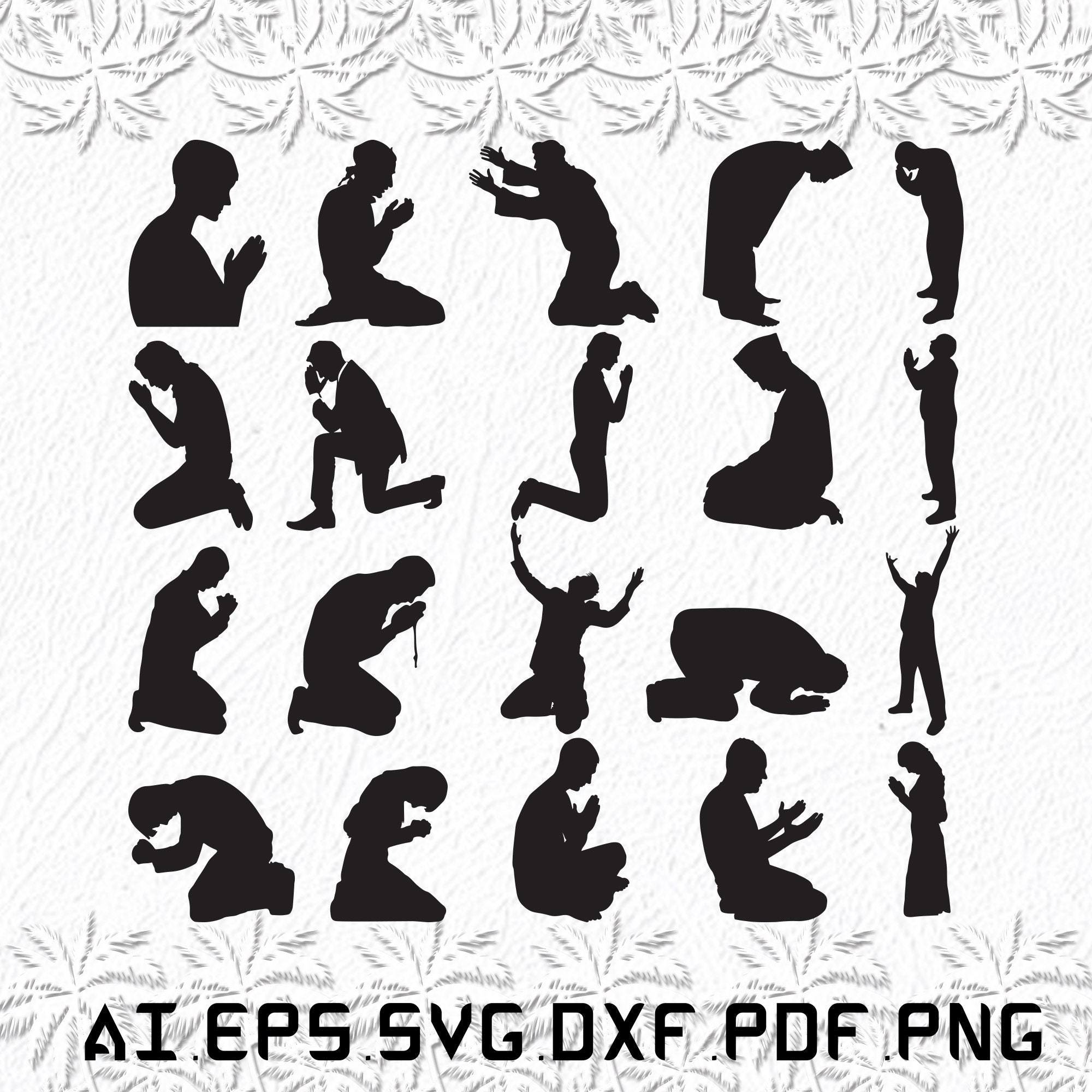Man Praying Svg Woman Praying Svg Praying Svg Man Woman - Etsy Ireland