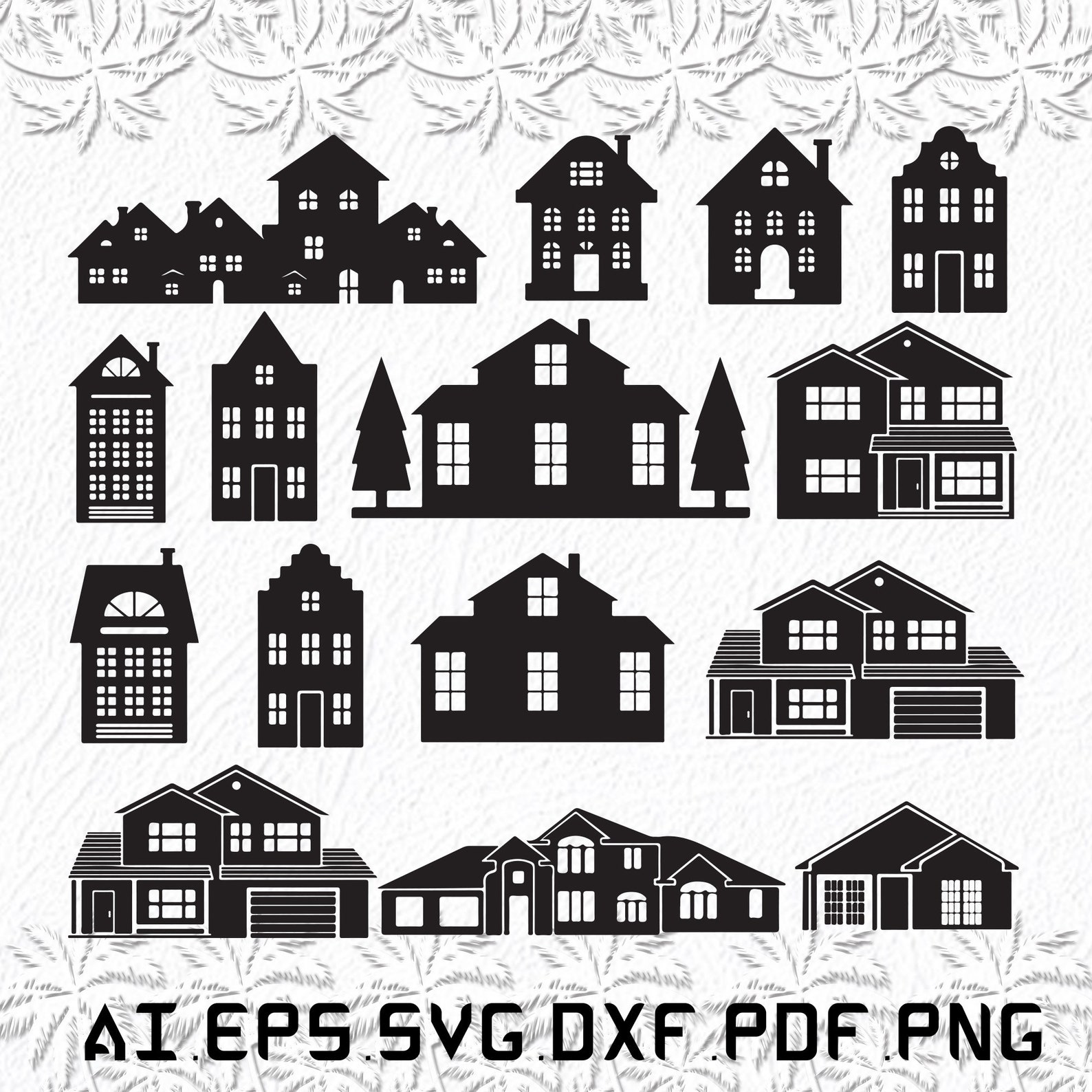 House Svg, Home Svg, Homes Svg, Toh, Laz, SVG, Ai, Pdf, Eps, Svg, Dxf ...
