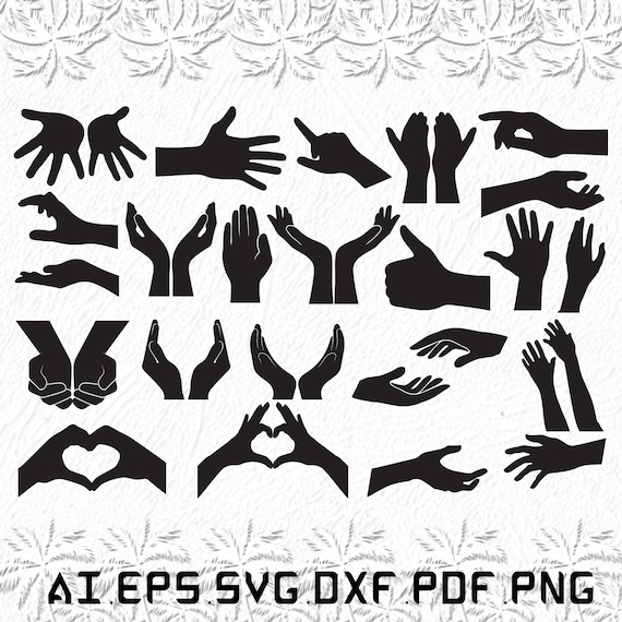 Hands Svg Hand Svg Love Svg Blie Cute SVG Ai Pdf Eps | Etsy