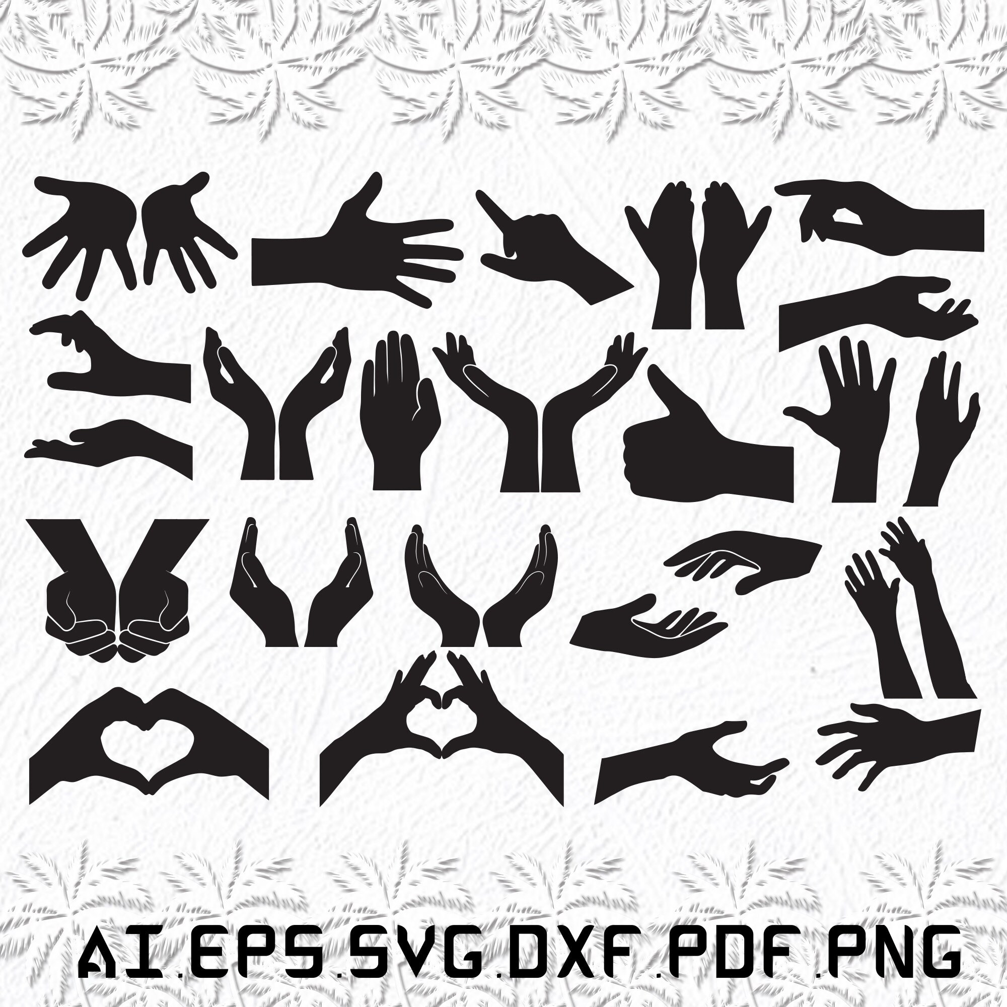 Hand Silhouette Vector Free Download