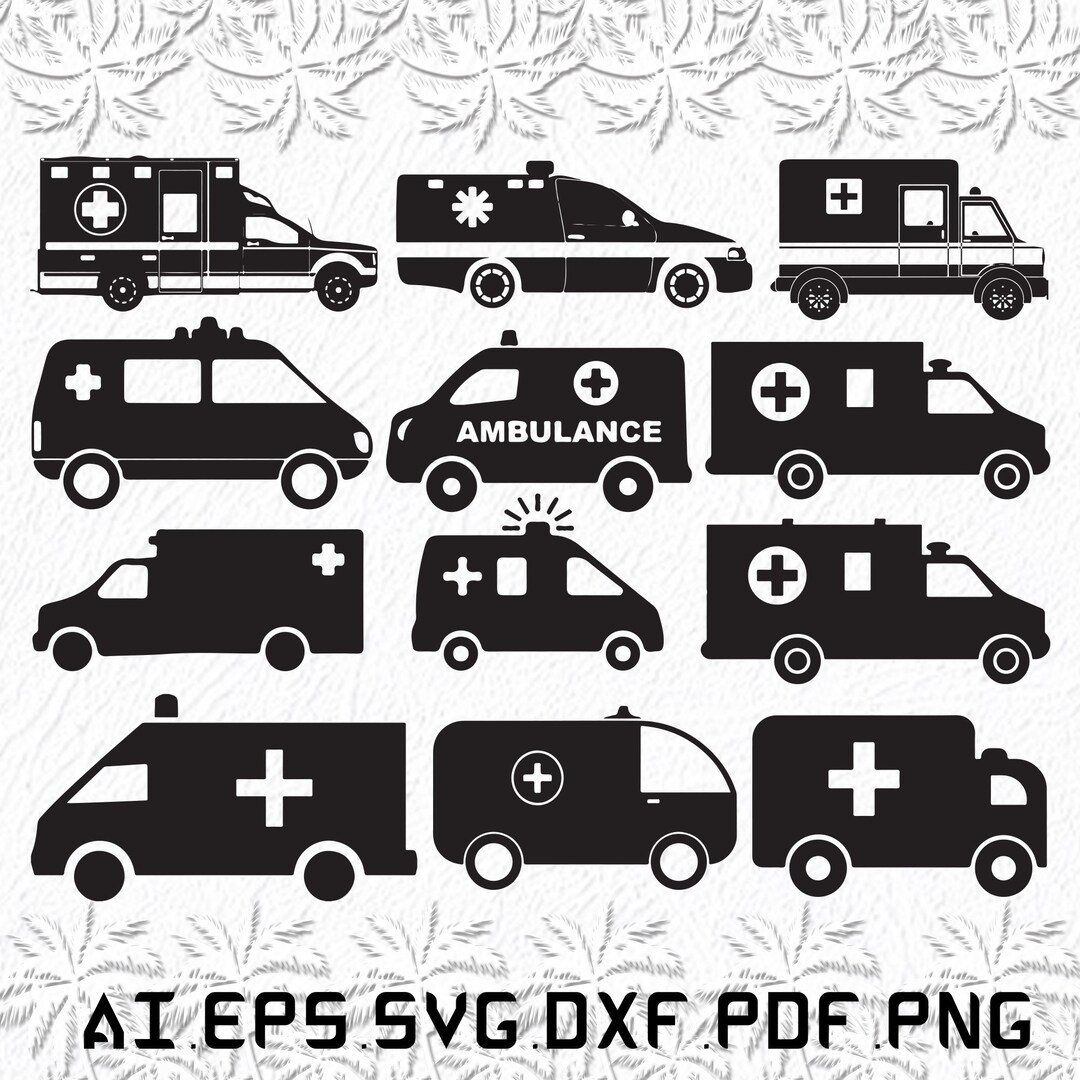 Ambulance Svg, Hospital Svg, Medical Svg, Nurse, Doctor, SVG, Ai, Pdf ...