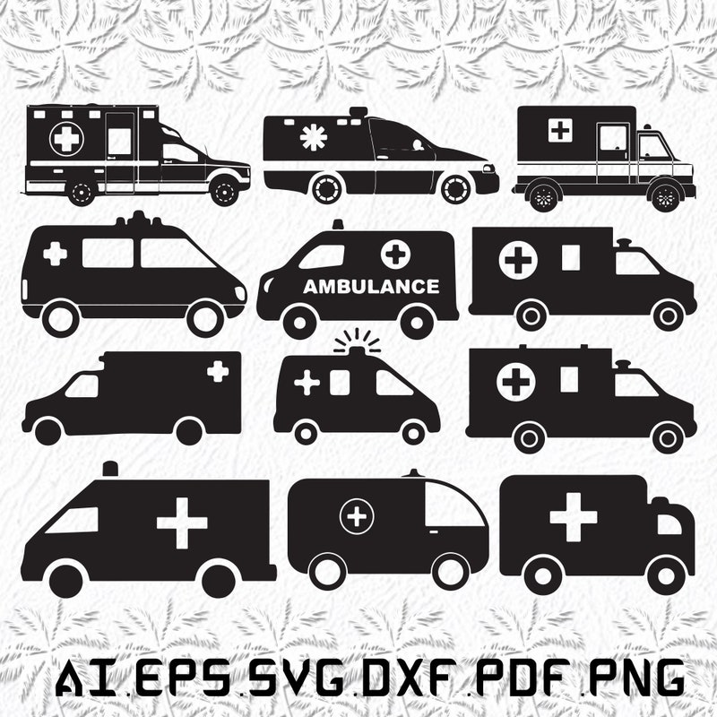 Ambulance Svg - Etsy