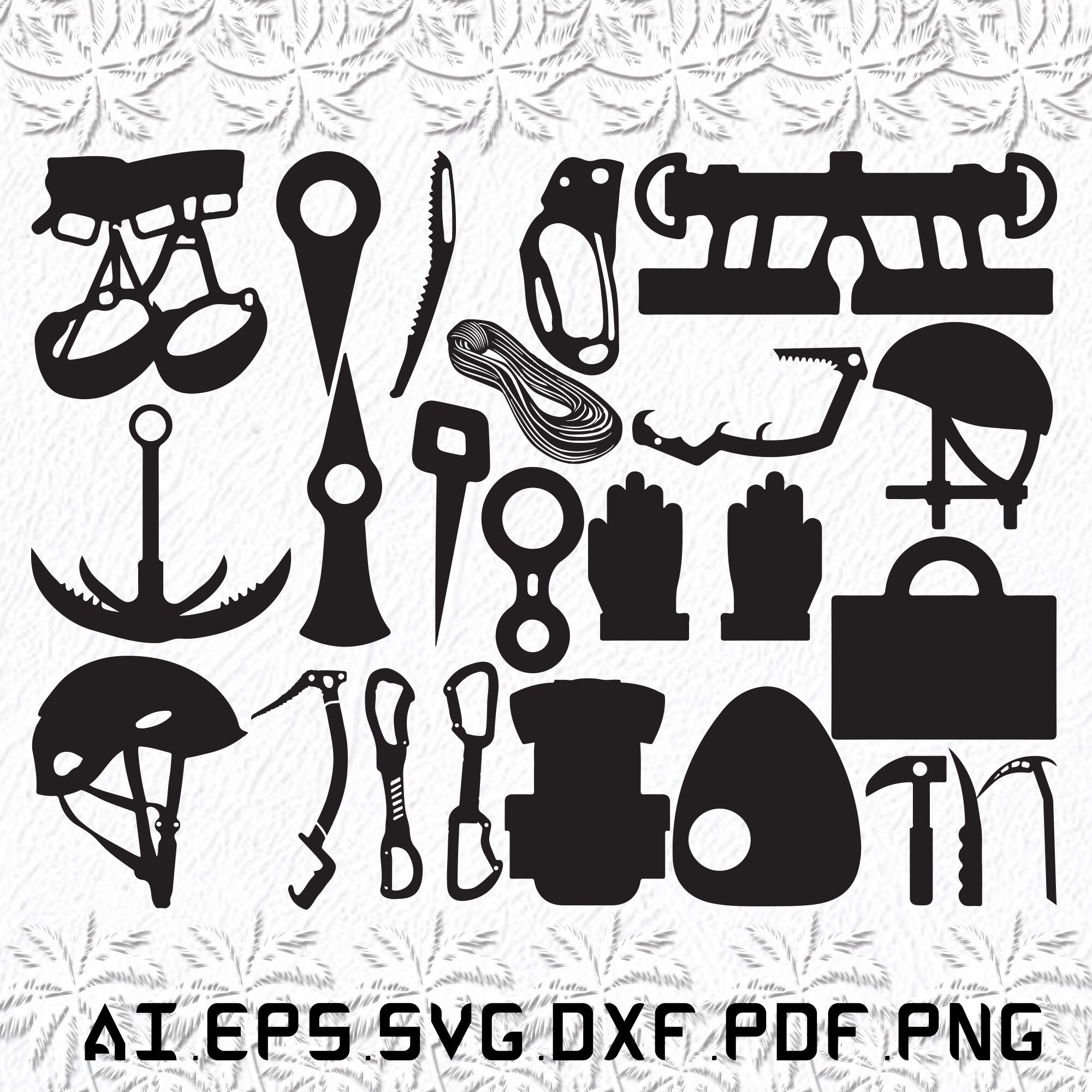 Climbing Equipment Svg, Climbing Svg, Equipment Svg, Mountain, Mount ...