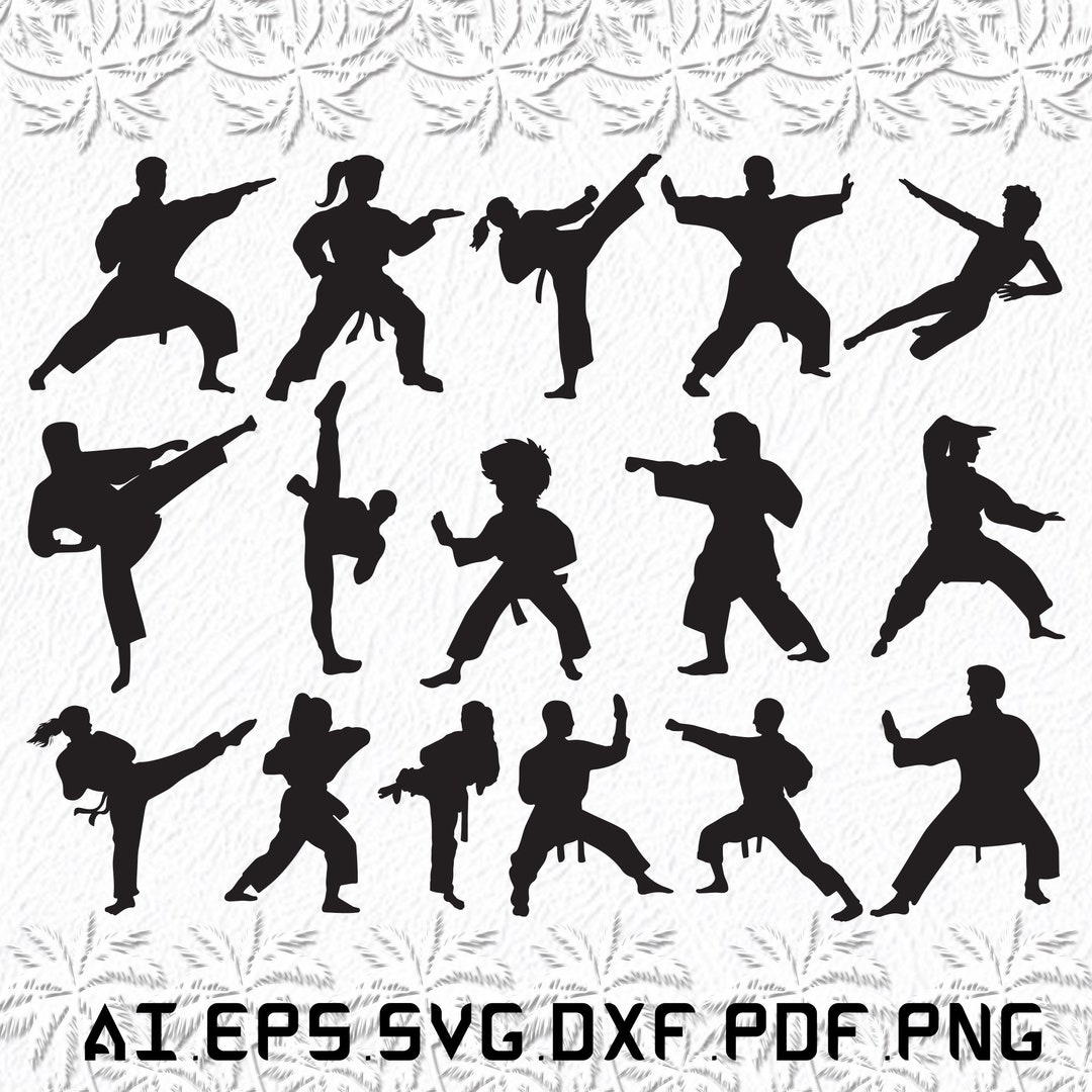 Karate Svg, Karates Svg, Martian Arts Svg, Kung Fu, Karate Kid, SVG, Ai ...