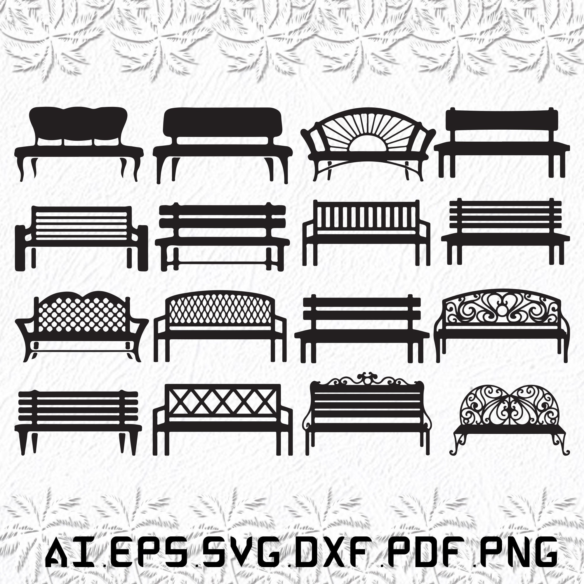 Bench Svg, Benchs Svg, Gym Svg, Tree, Workout, SVG, Ai, Pdf, Eps, Svg ...