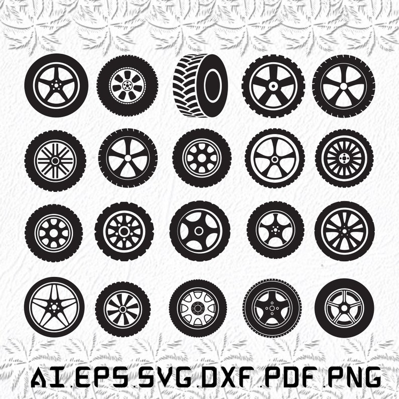 Tyre Svg, Tyres Svg, Car Svg, Black, Rubber, SVG, Ai, Pdf, Eps, Svg ...