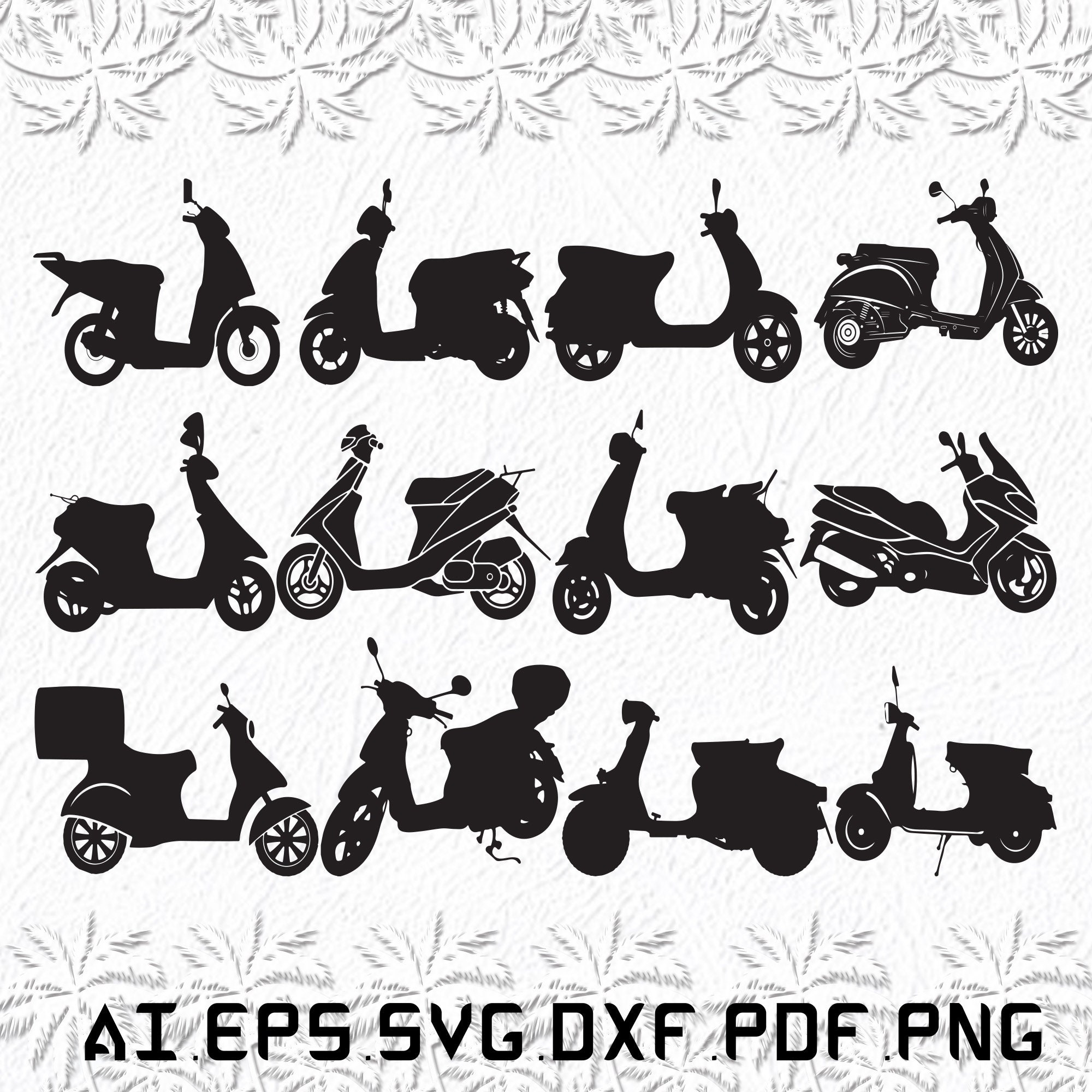Scooter Svg Scooters Svg Motor Svg Bike Mod SVG Ai Pdf - Etsy Canada