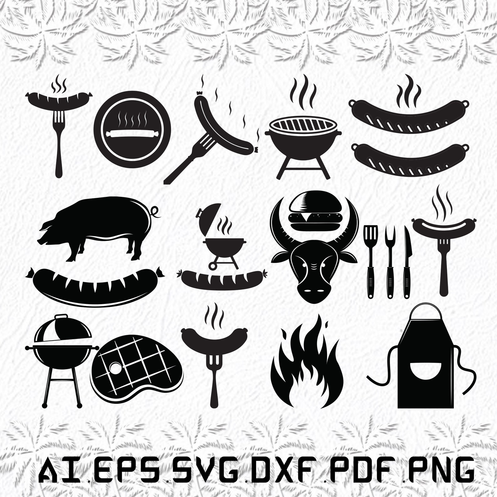 Grilled Sausage Svg Grilled Sausages Svg Grille's Svg - Etsy