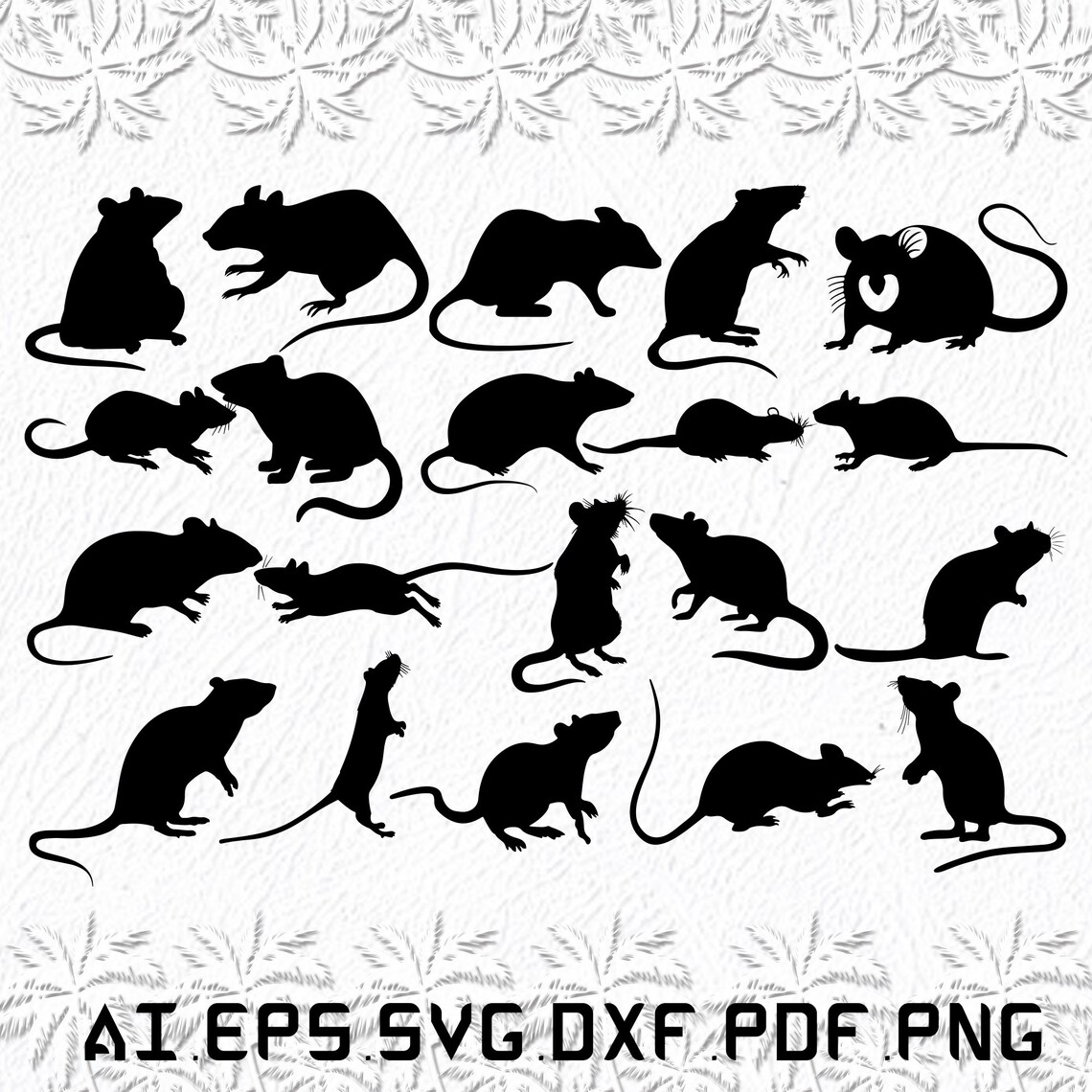Rat Svg Rats Svg Animal Svg Animals Hot SVG Ai Pdf - Etsy