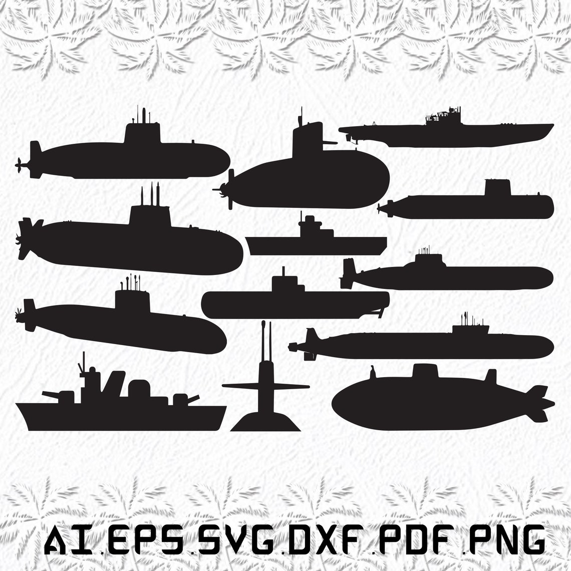 Submarine Svg Submarines Svg Army Svg Navy War SVG Ai - Etsy