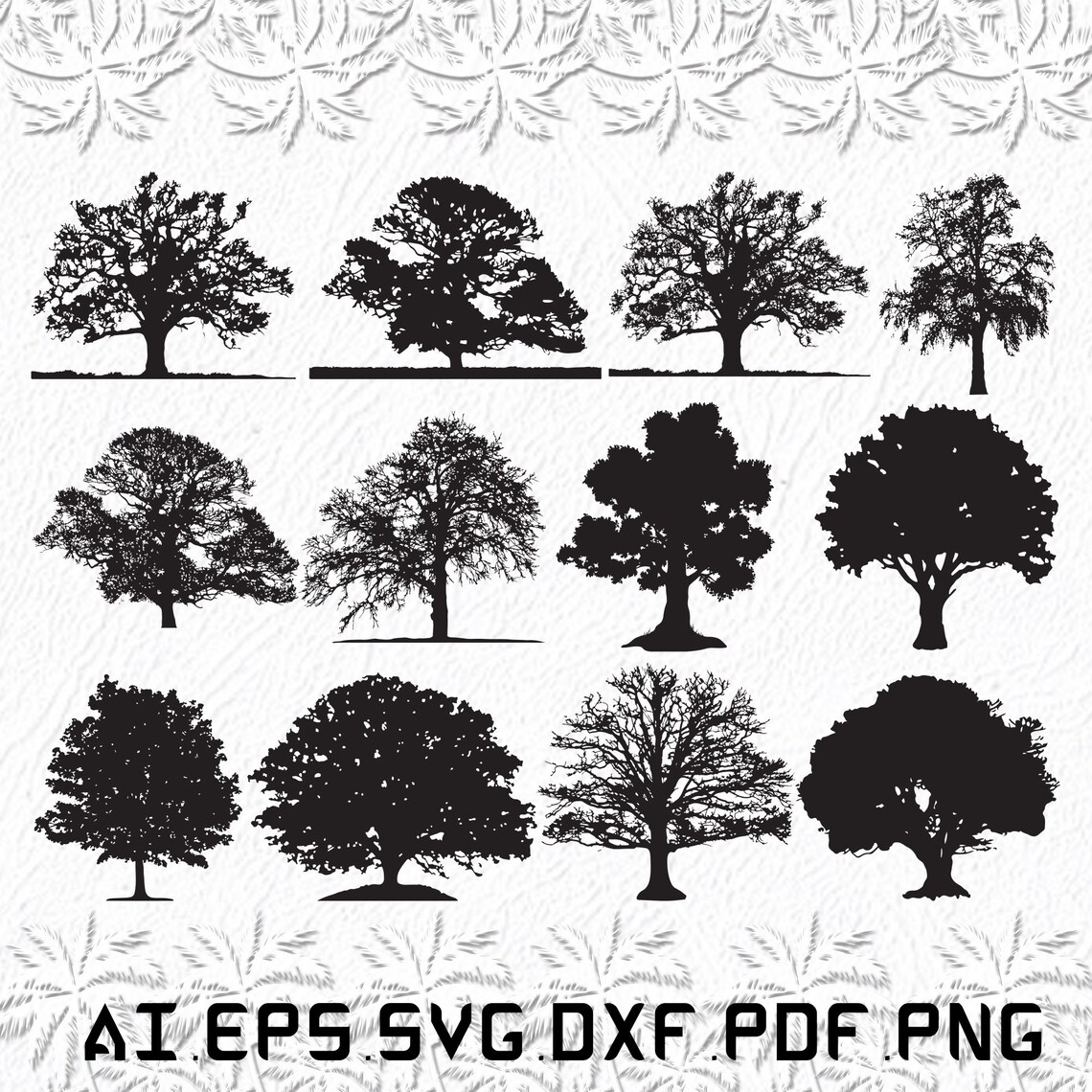 Oak Tree Svg Trees Svg Oak Svg Leaf Tree SVG Ai Pdf - Etsy