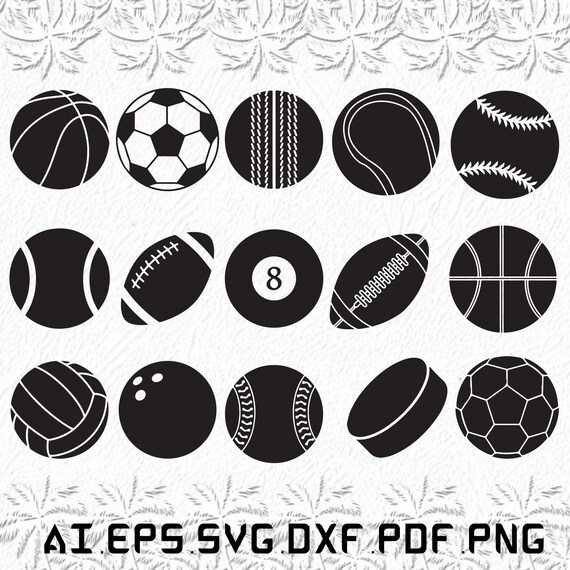 Sports Ball Svg Sports Balls Svg Sports Svg Balls Ball - Etsy