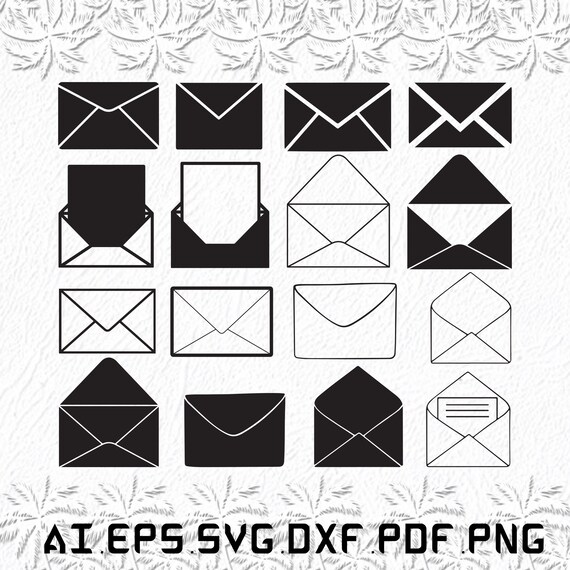 Envelope Svg Envelopes Svg Mail Svg Post Love SVG Ai - Etsy